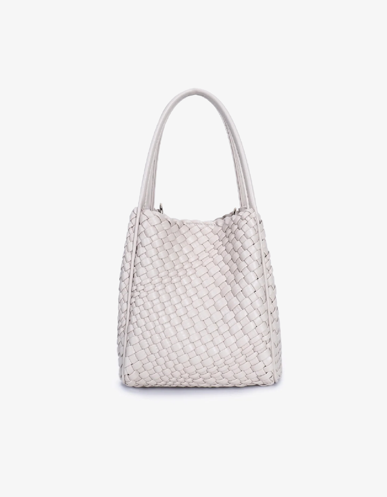 HOLLACE MINI TOTE WOVEN CREAM – REMI/REID
