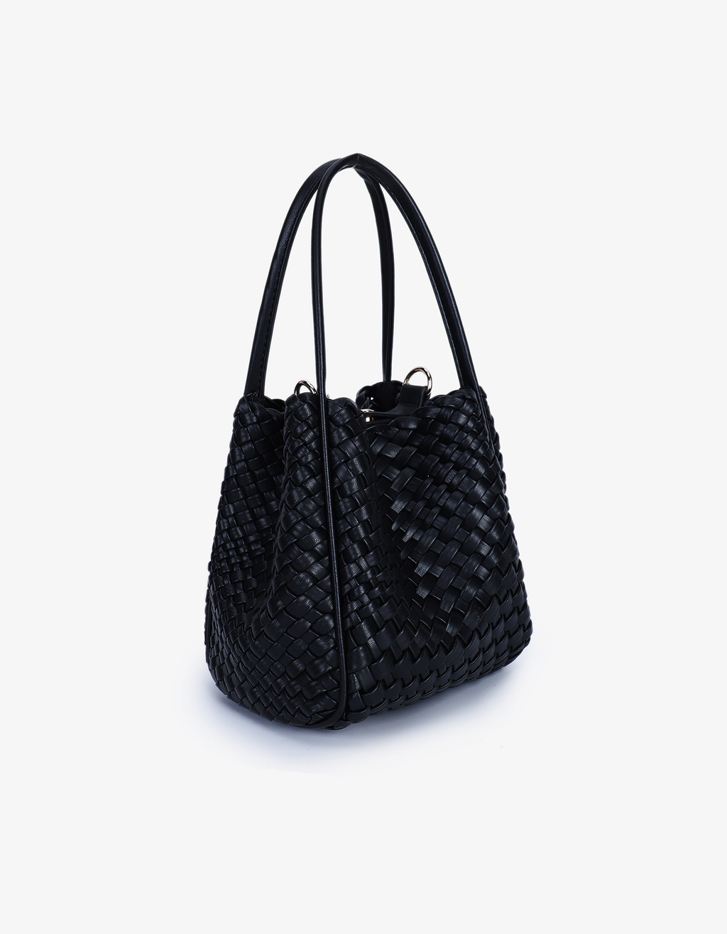 HOLLACE MINI TOTE WOVEN BLACK – REMI/REID